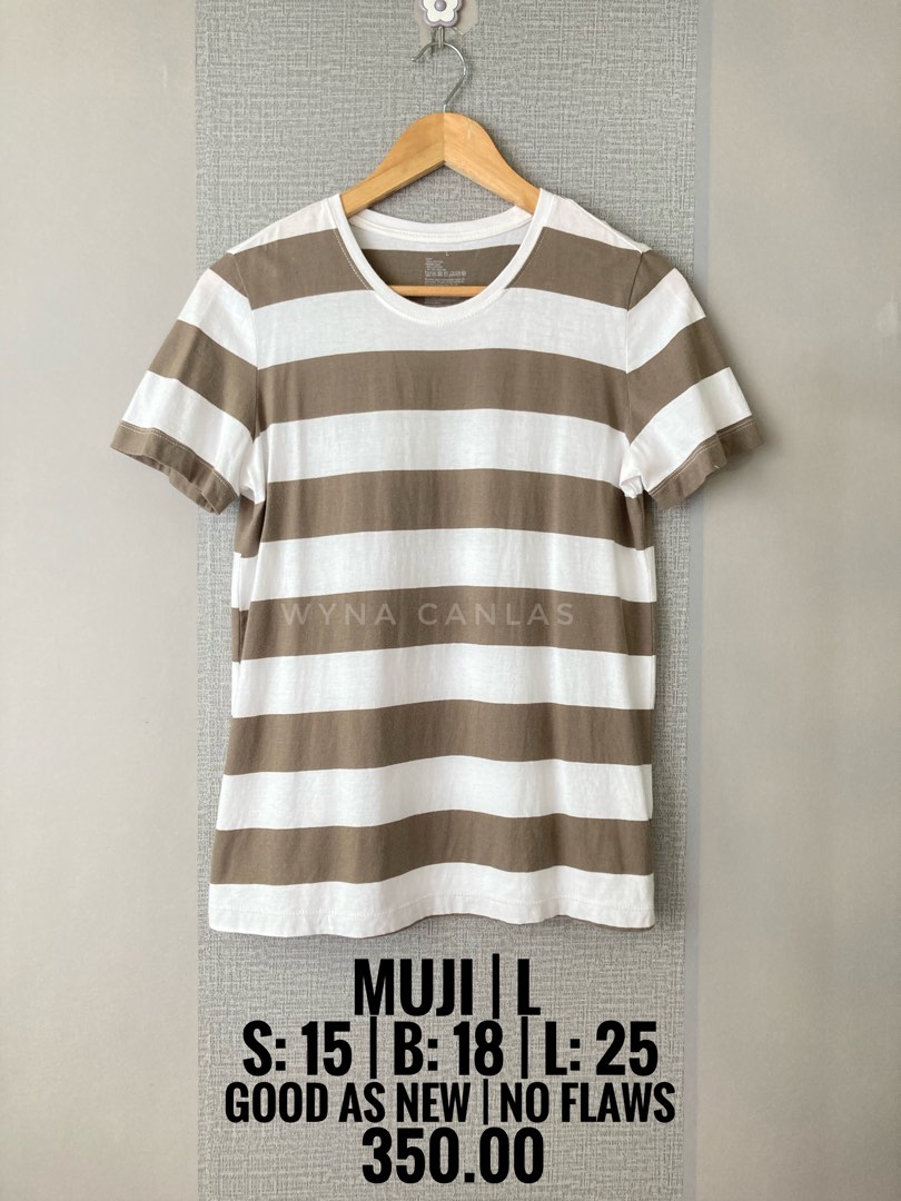 Muji - L, Women's Fashion, Tops, Shirts on Carousell