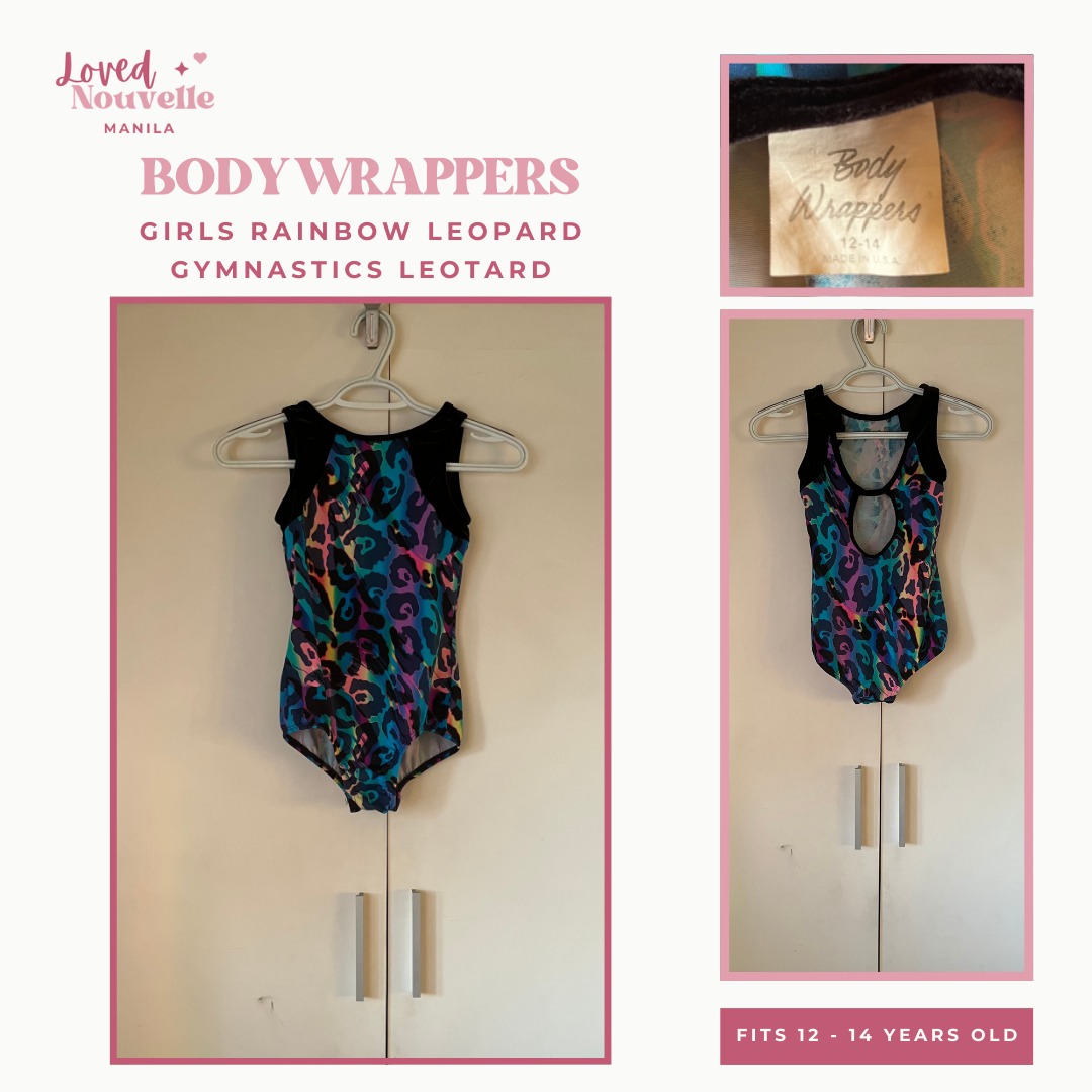 [NEW ARRIVAL] Body Wrappers Girls Rainbow Leopard Gymnastics Leotard ...