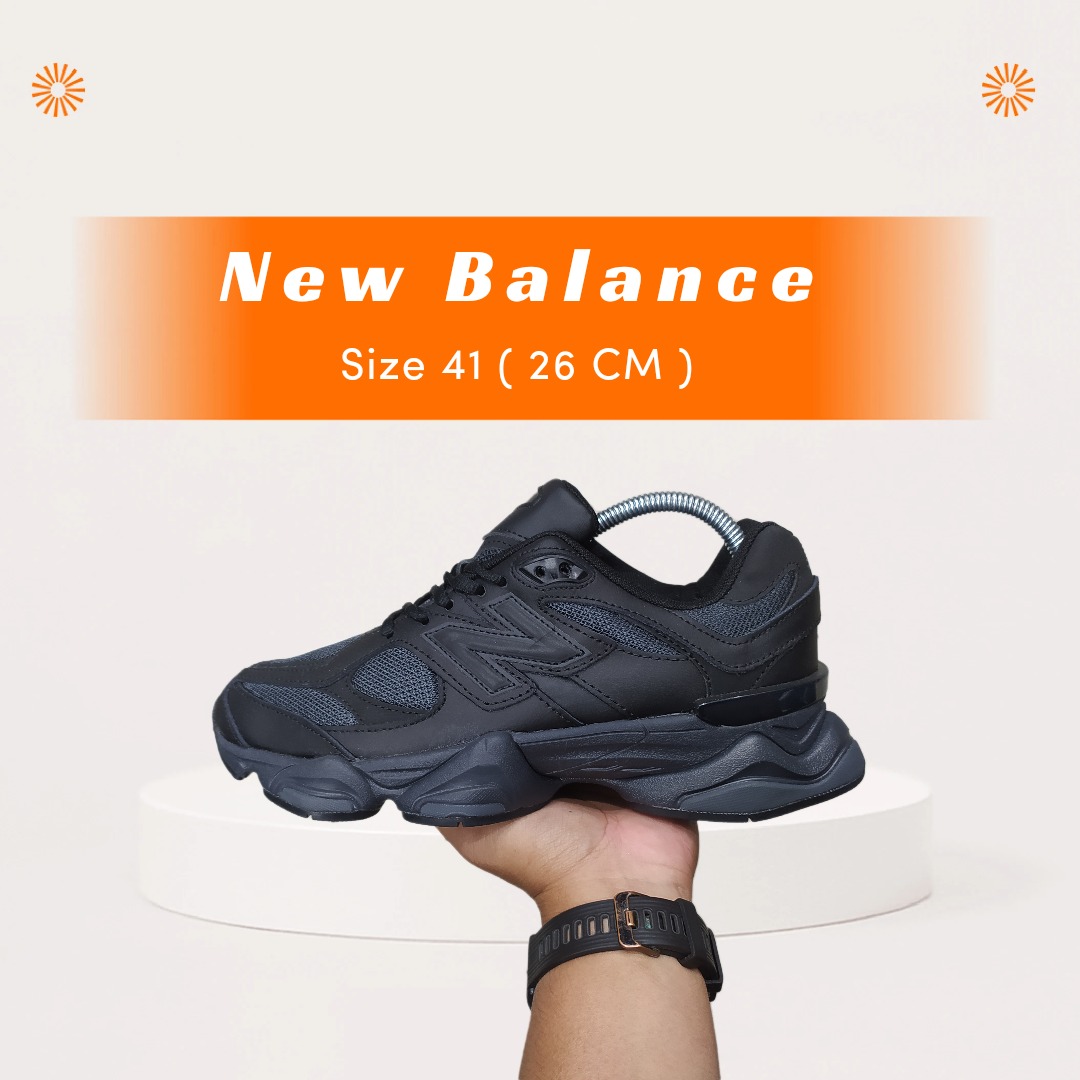 New Balance 1960 full black, Fesyen Pria, Sepatu , Sneakers di Carousell
