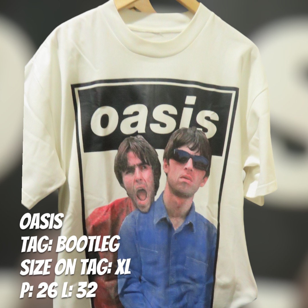 OASIS 1991 BOOTLEG BAND TEE, Men's Fashion, Tops & Sets, Tshirts & Polo ...