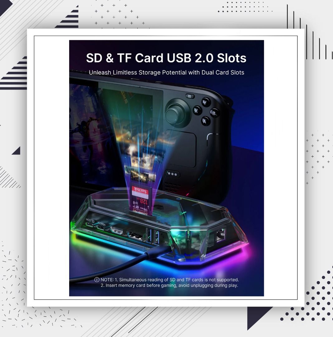 Official JSAUX 12-in-1 RGB Docking Station - Compatible Dock to Valve ...