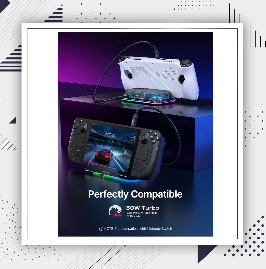 Official JSAUX 12-in-1 RGB Docking Station - Compatible Dock to Valve ...