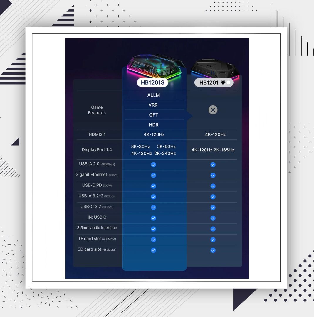 Official JSAUX 12-in-1 RGB Docking Station - Compatible Dock to Valve ...