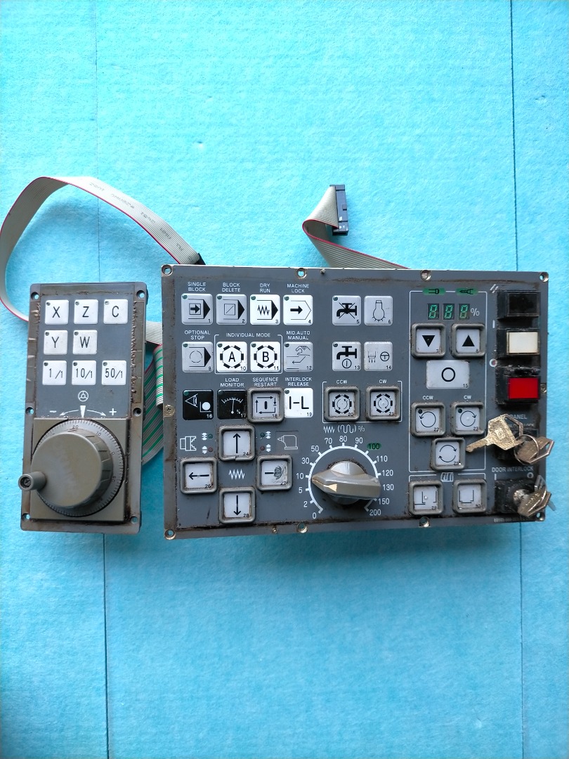 Original OKUMA Control Panel A911-2751 V2.0 with Electronic handwheel ...