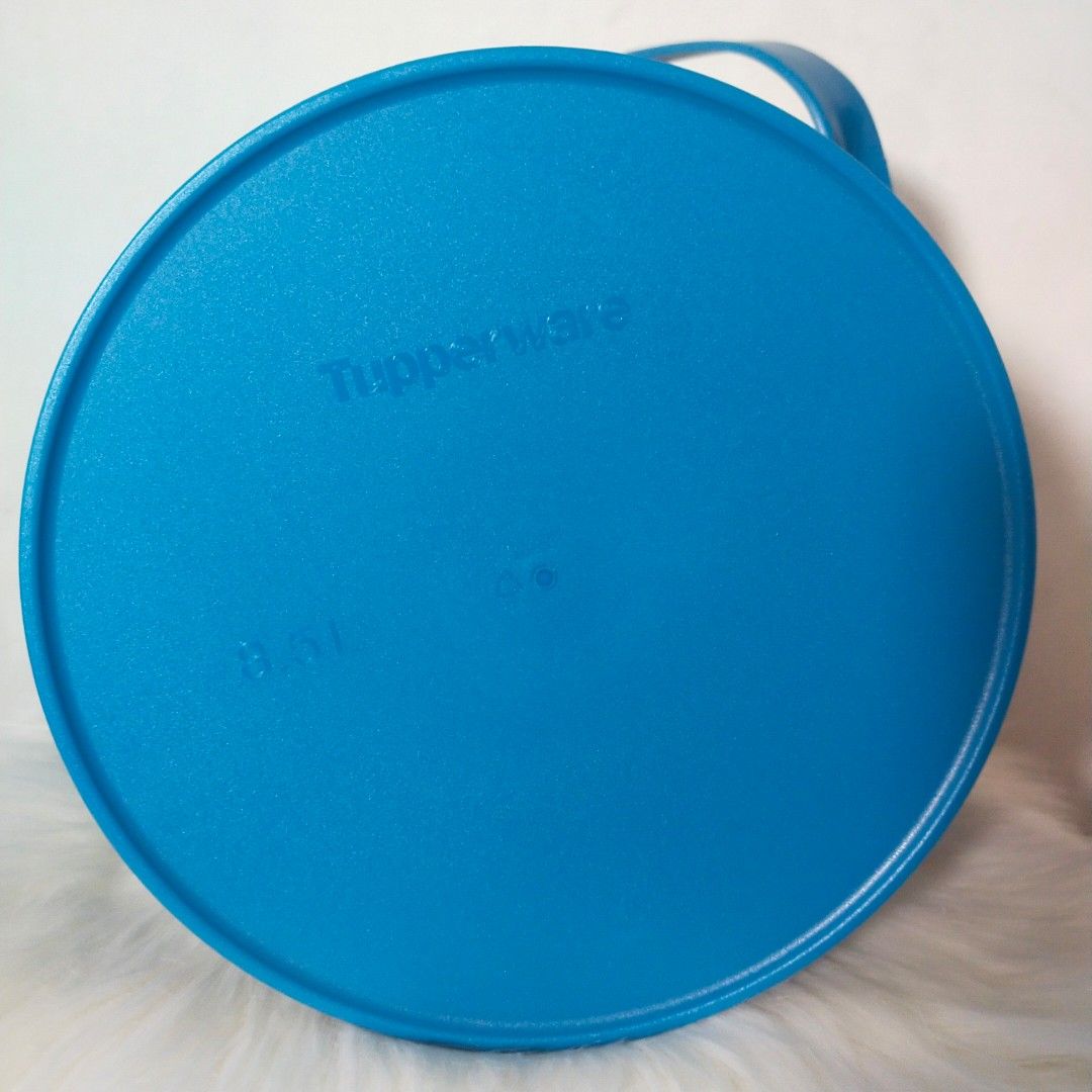 Original Tupperware Giant Canister with handle peacock 8.5 Liters ...