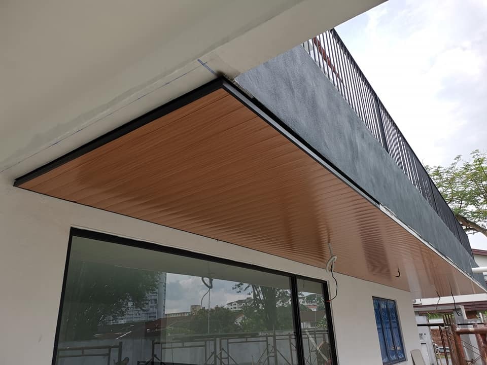 PASANG SILING JENIS ALUMINIUM l aluminium strip ceiling install ...