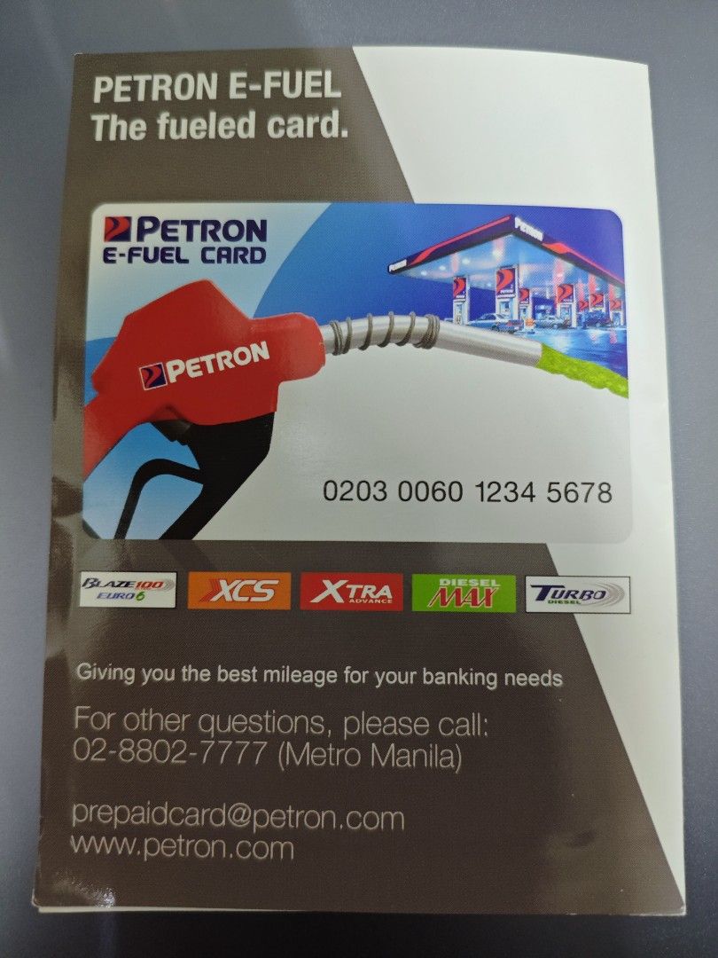 Petron E-Fuel Card, Car Parts & Accessories, Maintenance Fluids and ...