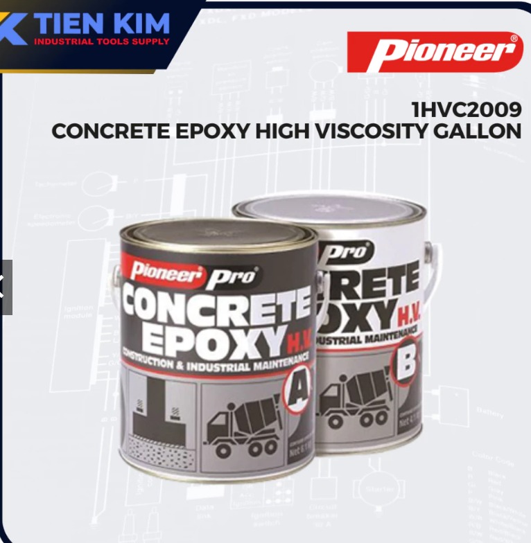 Pioneer Pro Concrete Epoxy HV ( High Viscosity ) Gallon Set, Commercial & Industrial ...