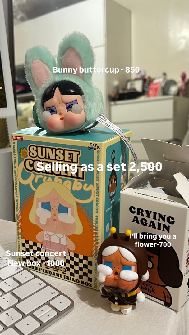 Pop mart cry baby power puff girls, Hobbies & Toys, Toys & Games on ...