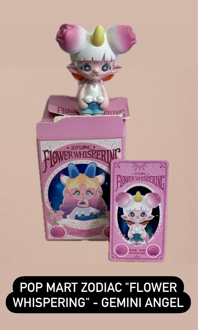 Popmart Zodiac Flower Wispering "Gemini Angel", Hobbies & Toys, Toys ...