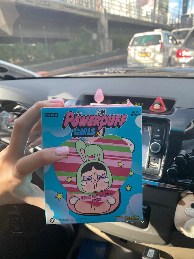 POPMART x CRYBABY buttercup bunny ppg vinyl plush, Hobbies & Toys, Toys ...