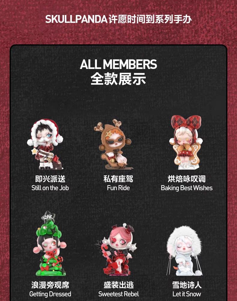 Preorder (Confirmed Design) - Popmart Pop Mart popmart Skullpanda Best ...