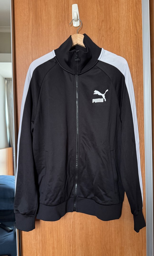 Puma Iconic T7 Track Jacket, Fesyen Pria, Pakaian , Baju Luaran di ...