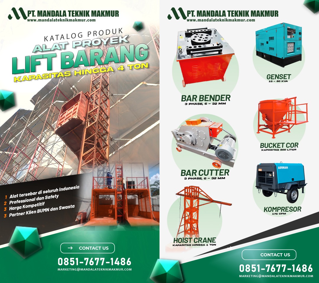 Sewa Alat Proyek Lift Barang Gedung Proyek Kota Cirebon | 0851-7677 ...