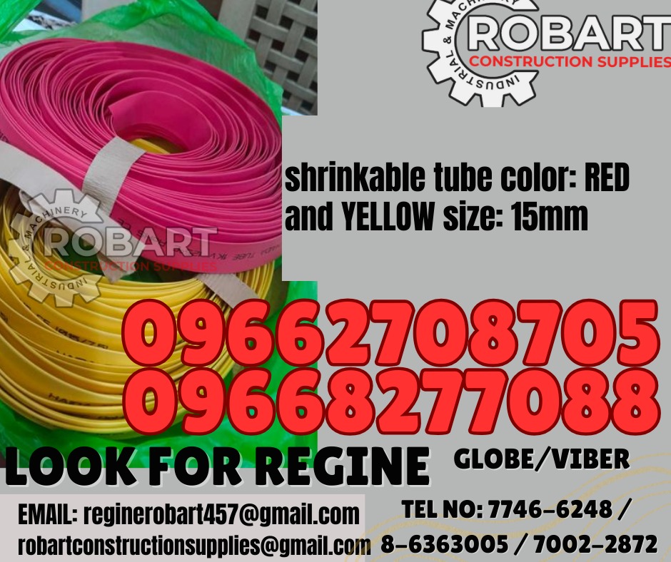 shrinkable tube color: RED and YELLOW size: 15mm, Commercial ...