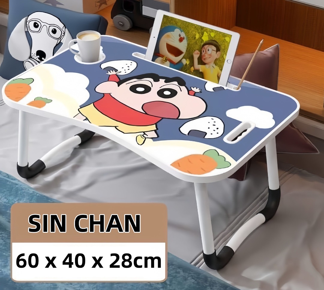 sin chan Meja Lipat Serbaguna Meja Belajar Foldable Anti-slip Table ...