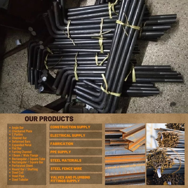 Steel Anchor Bolts / U Bolts and Stud Bolts / Base Plate, Commercial ...