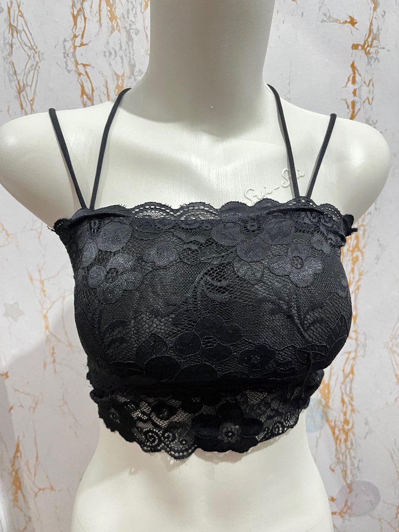 Tangtop bra busa brukat BARU, Fesyen Wanita, Pakaian Wanita, Atasan di ...