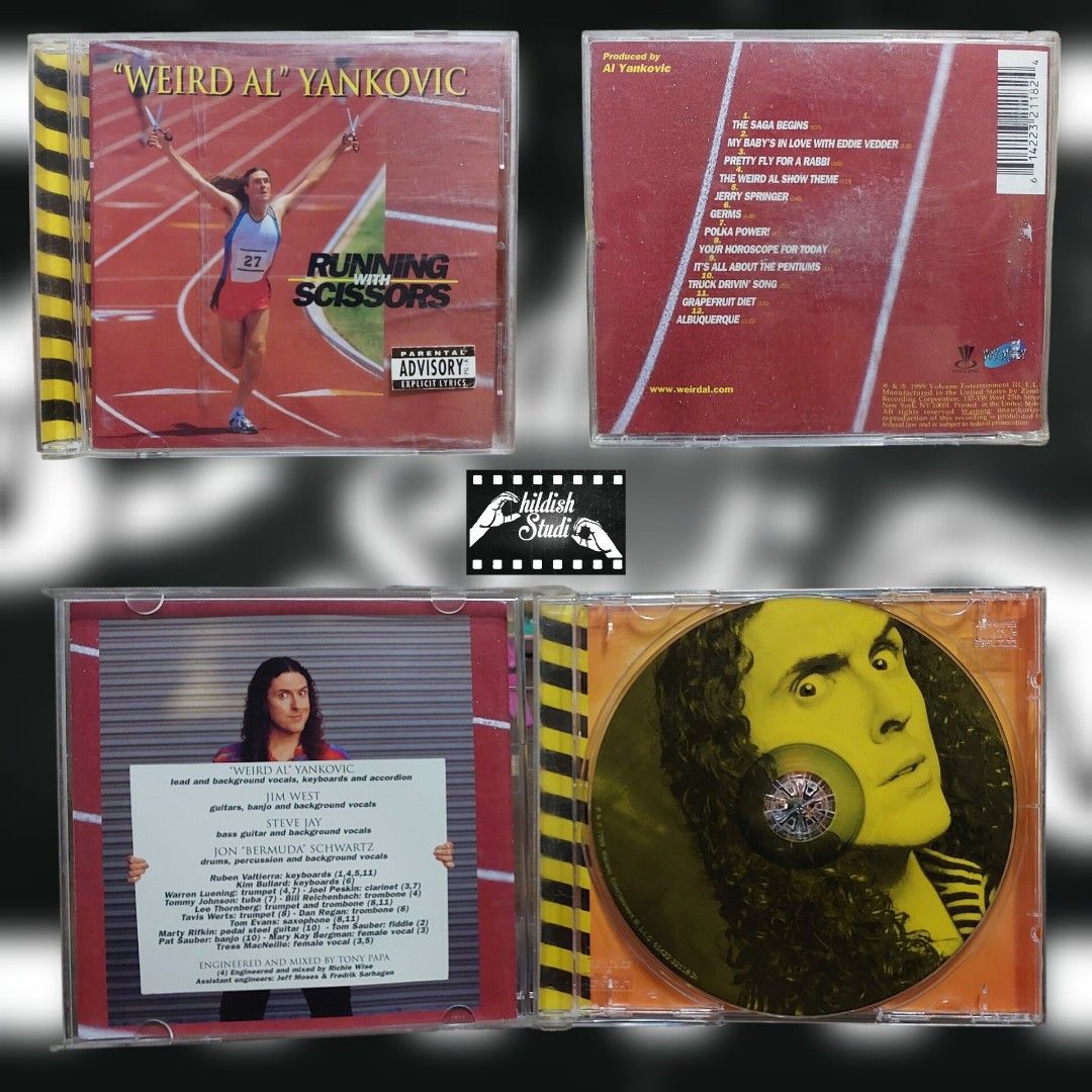 Vintage 1999 WEIRD AL YANKOVIC (Running With Scissors) Audio CD ...
