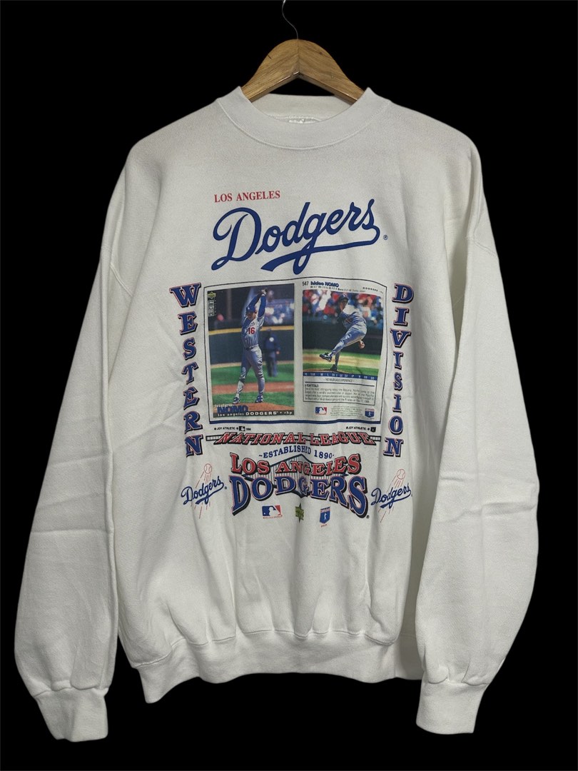 Vintage 90s Los Angeles x Dodgers x MLB sweater x Tultex, Men's Fashion ...
