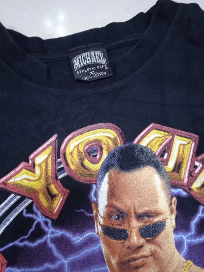 Vintage 90s WWF The Rock Bootleg Longsleeve Shirt, Men's Fashion, Tops ...