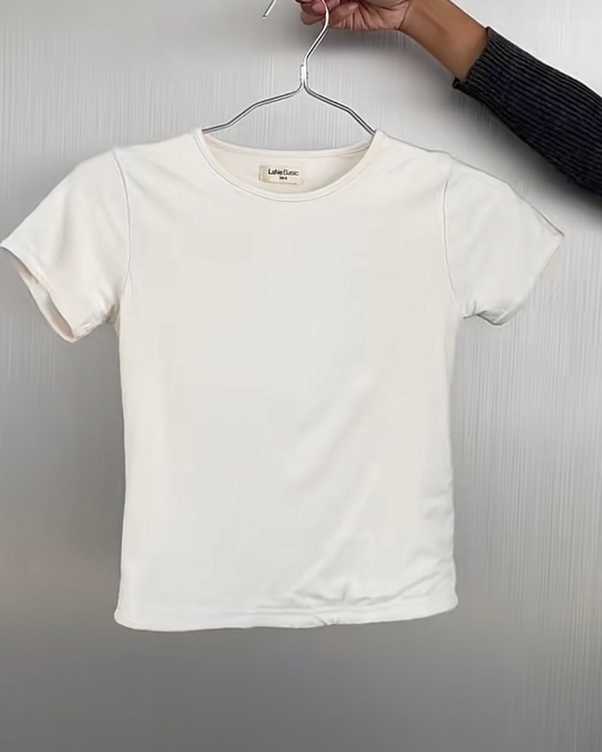 white basic top lane basic top kaos putih basic timeless top not arus ...