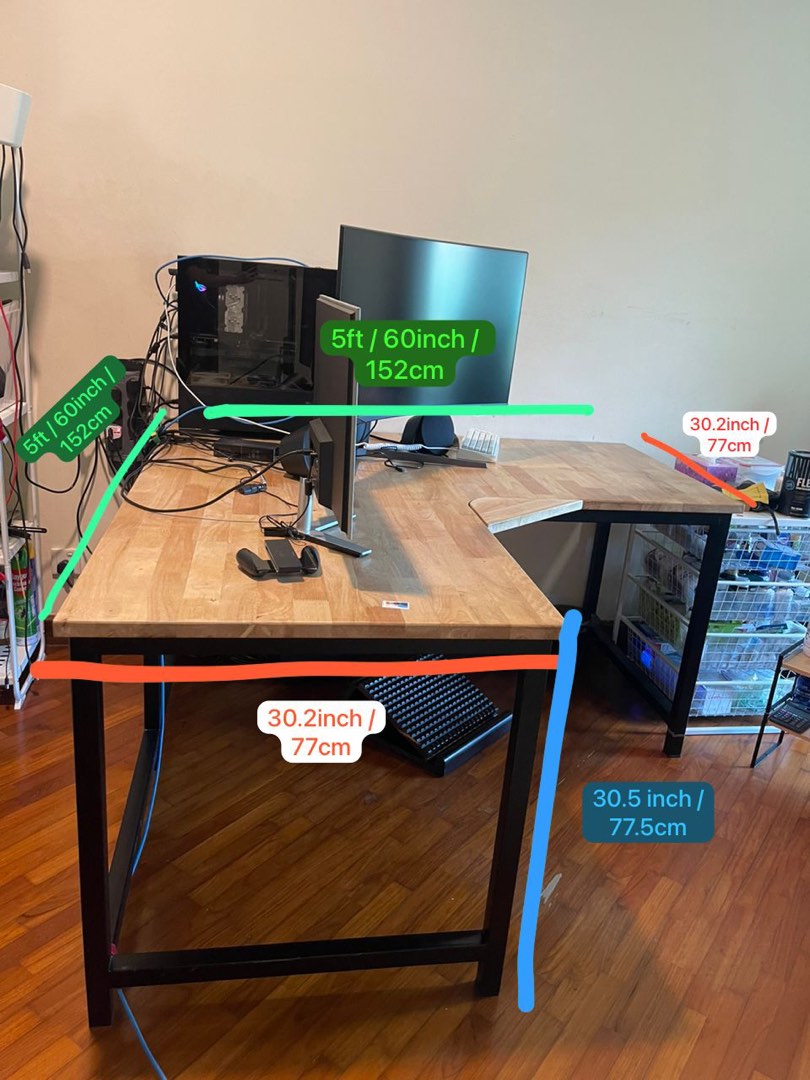 Working desk, Furniture & Home Living, Furniture, Tables & Sets on ...