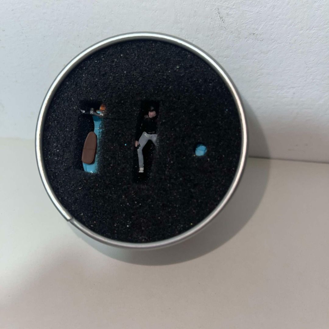 YTM 1/64 Scale Roman Holiday Scooter Blue Gulf Resin Model, Hobbies ...