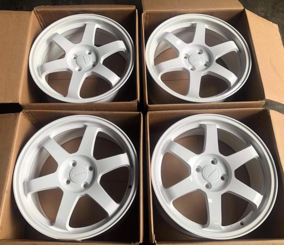 17” Rota Grid 2 White mags 4Holes pcd 100 Brandnew, Car Parts ...
