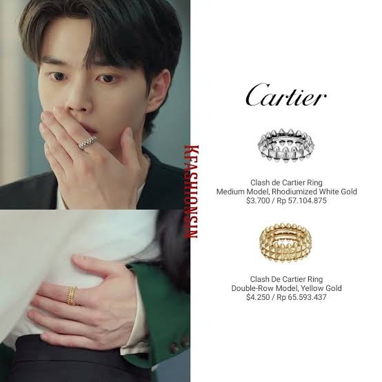 18K WG PLATED CLASH RING SONG KANG, Men's Fashion, Watches ...