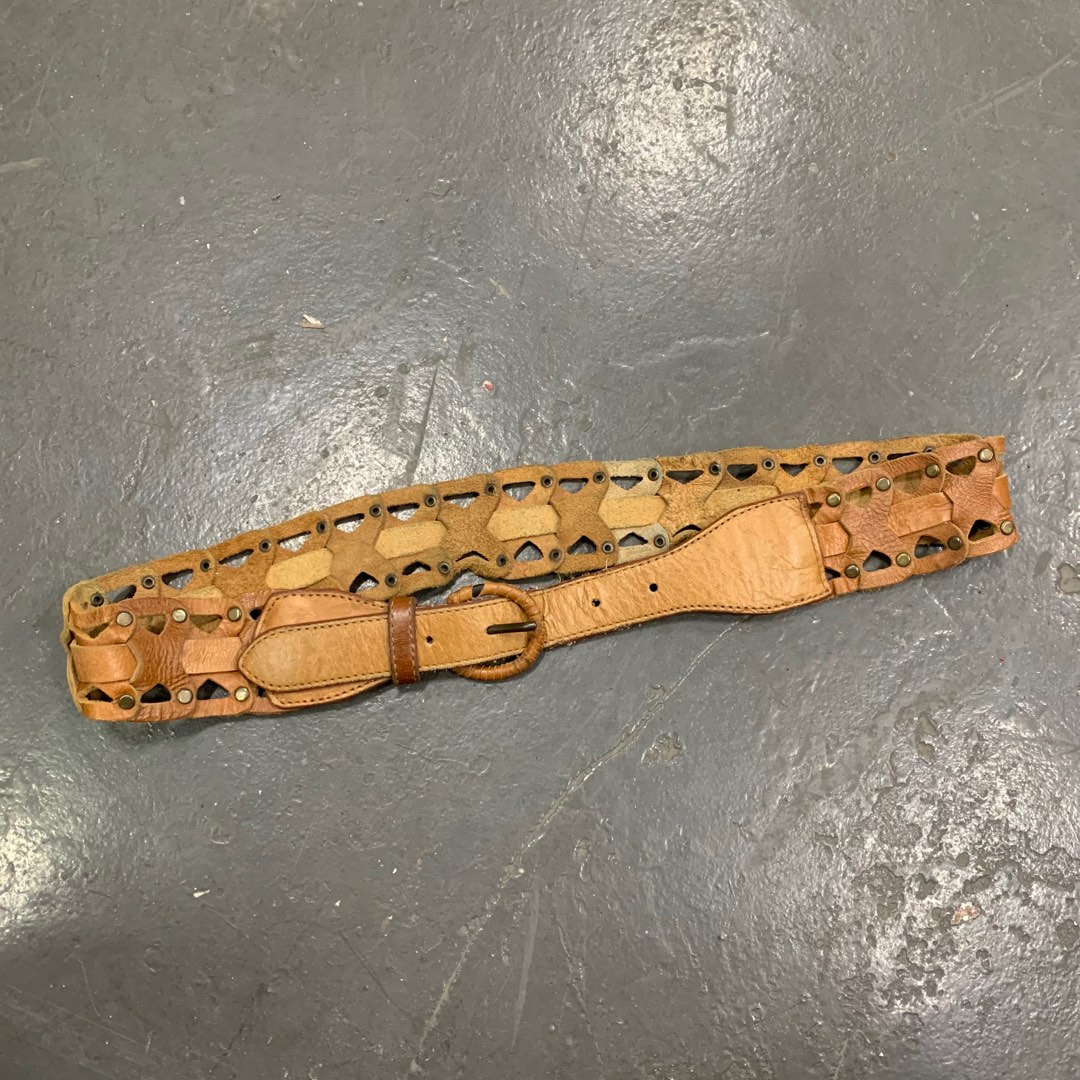 2000s Cowboy Leather Belt, Women's Fashion, Watches & Accessories ...