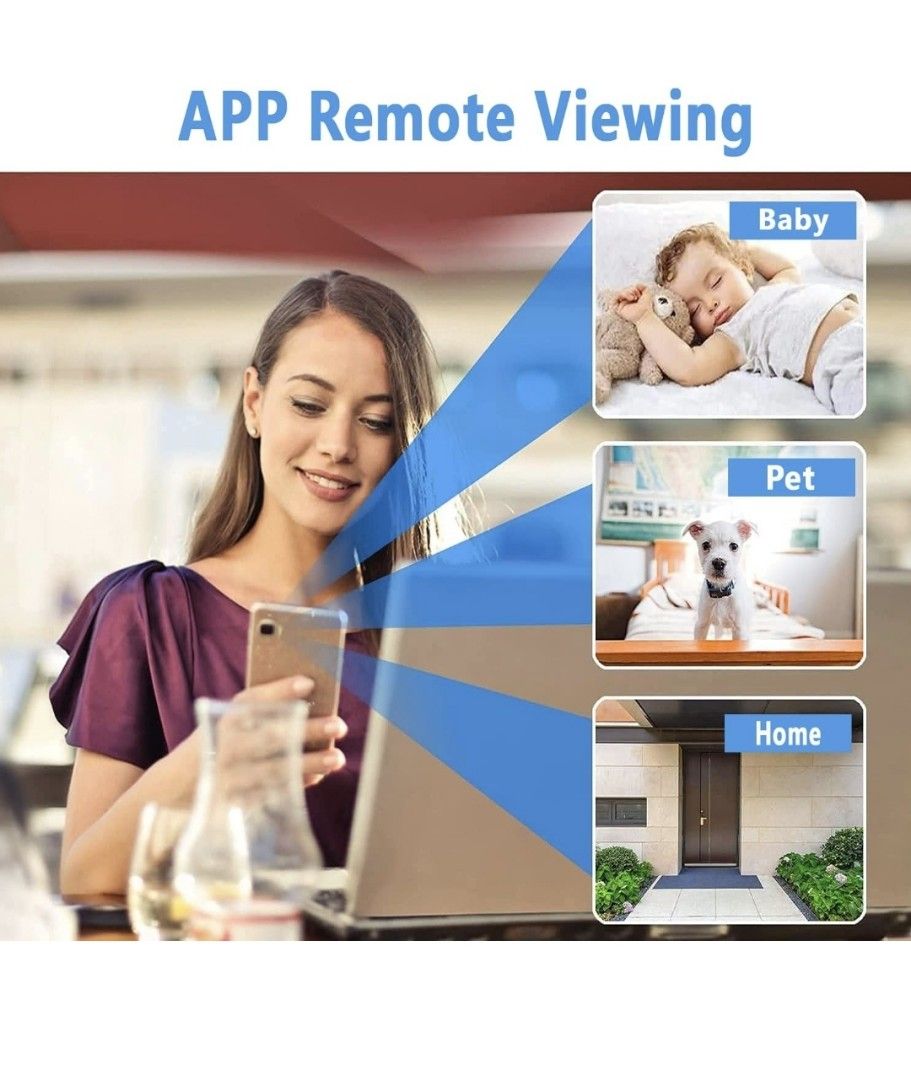 ⚠️ 2024 Rettru TY9 最小安全監控攝影機 監控攝影機 IP 攝影機 HD 1080P 搭配, 傢俬＆家居, 保安及門鎖 ...