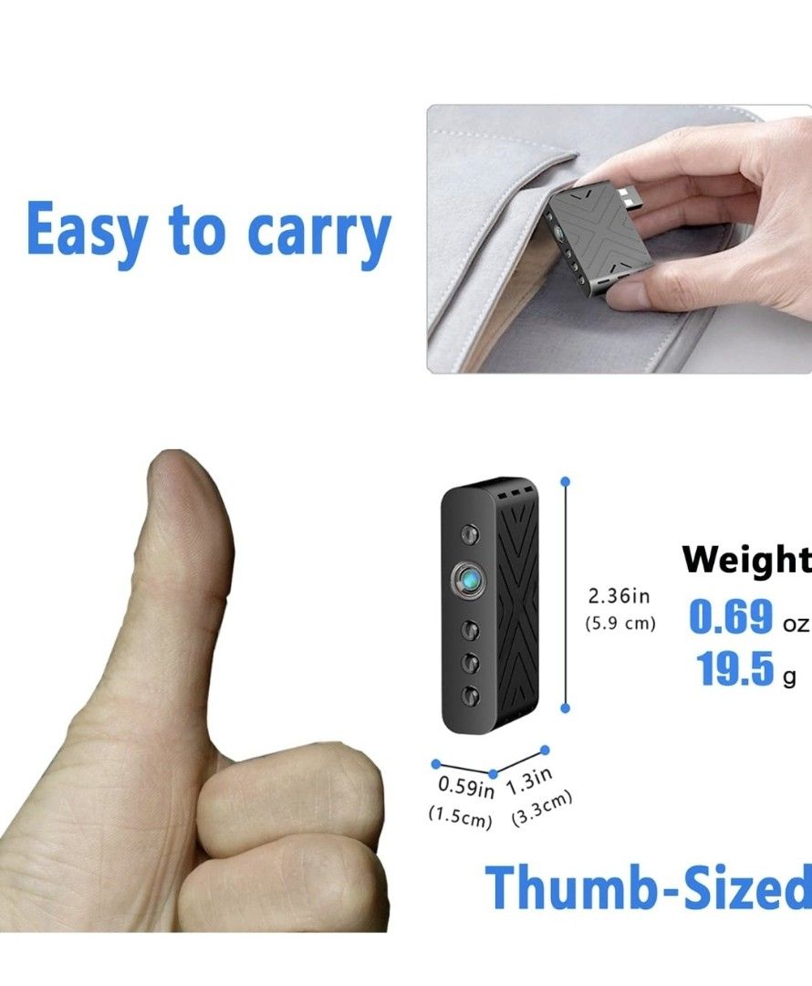 ⚠️ 2024 Rettru TY9 最小安全監控攝影機 監控攝影機 IP 攝影機 HD 1080P 搭配, 傢俬＆家居, 保安及門鎖 ...