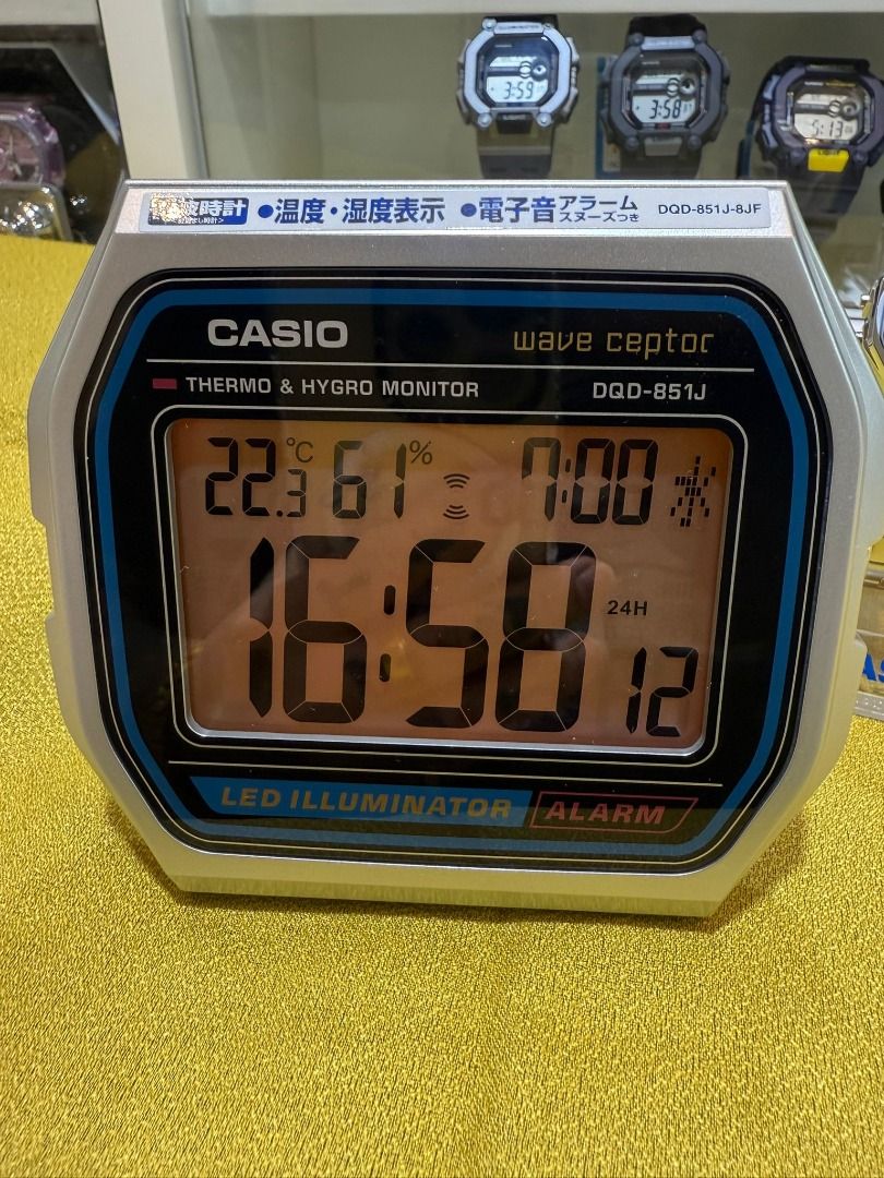 現貨 佐敦門市 Casio DQD-851J-8 DQD-851J DQD-851 經典 A158 款式 A168 坐枱 鬧鐘 濕度計 溫度計 ...