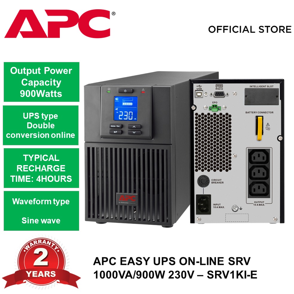 APC SRV3KI-E Easy UPS On-Line SRV 3000VA 2700W 230V, Computers & Tech ...