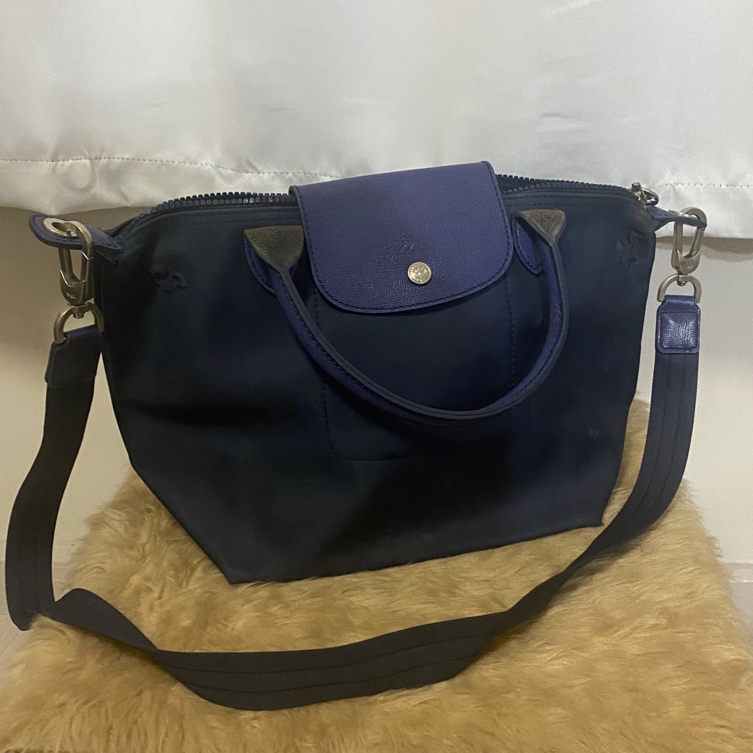 Authentic Navy Blue Longchamp (Small), Women's Fashion, Bags & Wallets ...