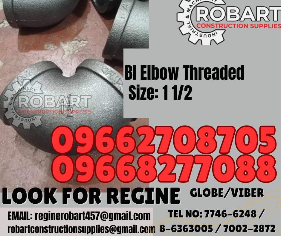 BI Elbow Threaded Size: 1 1/2, Commercial & Industrial, Construction ...