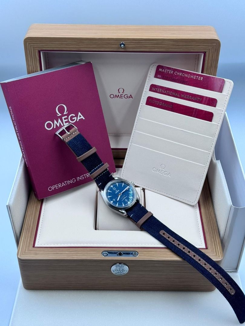Brand New Omega Seamaster Railmaster Jeans Blue Denim 40mm Ref 220.12 ...