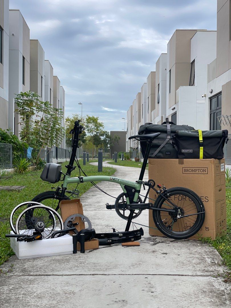 BROMPTON C LINE H6L GREEN MATCHA (External 7 Speed) (2023), Sports Equipment, Bicycles & Parts ...