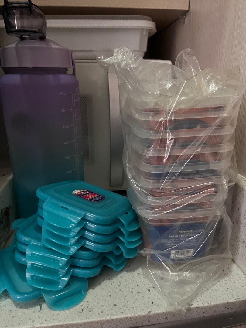 bundle set lock and lock square lunch boxes food storage, Furniture ...