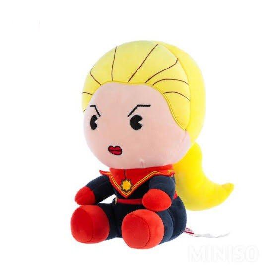 Captain Marvel Avengers Plush Toy by Miniso, Hobbies & Toys, Toys ...