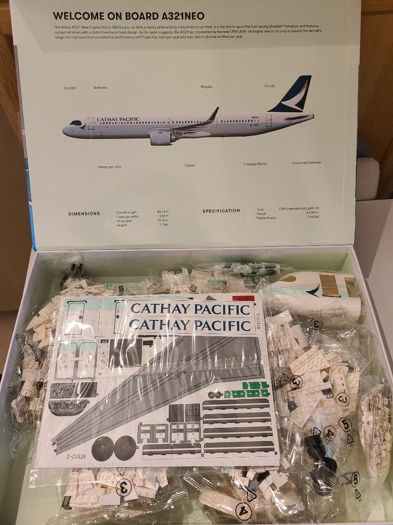 Cathay Pacific Airbus A321 Neo lego, 其他, 其他 - Carousell