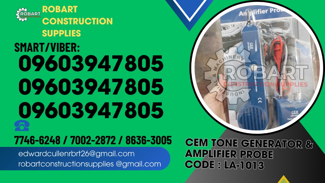 CEM tone generator & amplifier probe code : LA-1013, Commercial ...