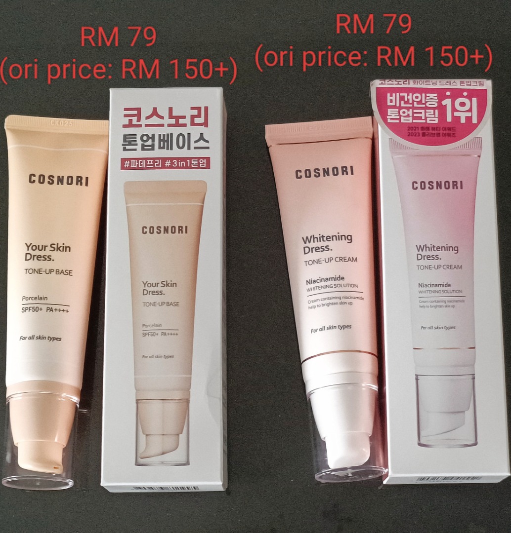 COSNORI Tone Up Cream and Tone Up Base, Beauty & Personal Care, Face ...