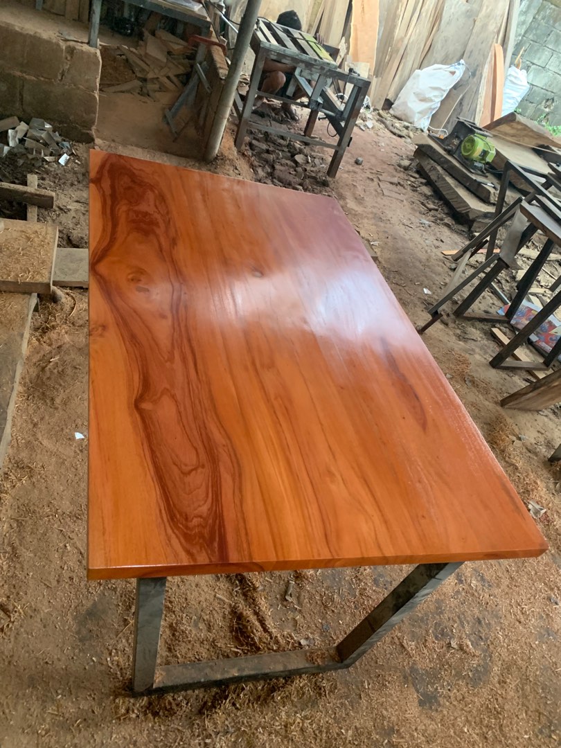 Dining table 6seaters 5x3ft 150x90cm, Furniture & Home Living ...