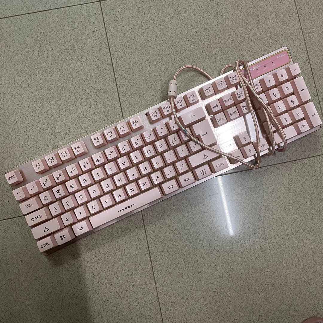Fantech K613L Membrane Keyboard Pink, Computers & Tech, Parts ...