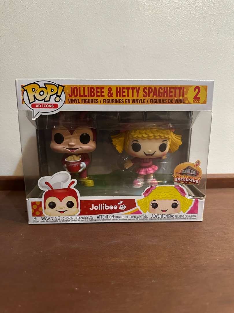 Funko Pop Jollibee & Hetty Spaghetti, Hobbies & Toys, Toys & Games on ...