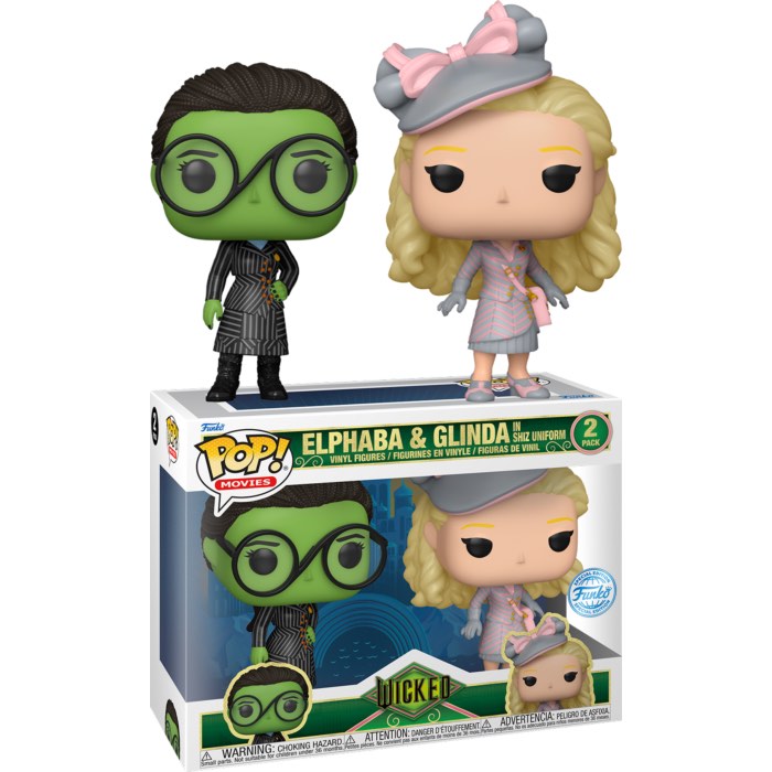 Funko Pop! Movies: Wicked (2024) - Glinda & Elphaba in Shiz Uniform 2 ...