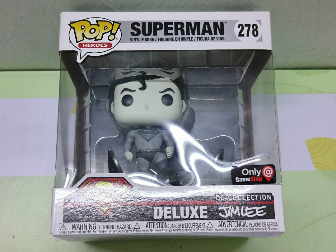 GameStop Exclusive Funko Pop Jim Lee Superman (Black and White ...