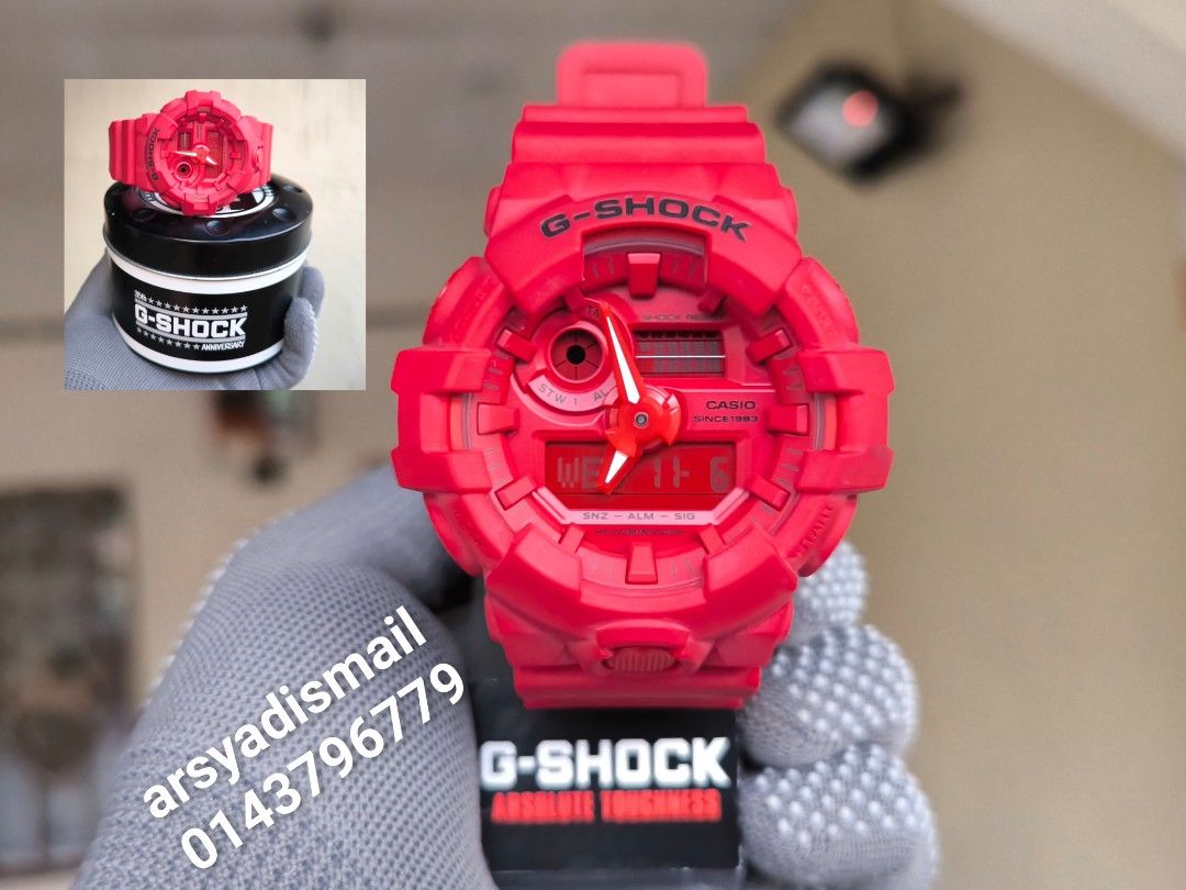 G-Shock GA-735C-4A Red Out 35th Anniversary, Men's Fashion, Watches ...